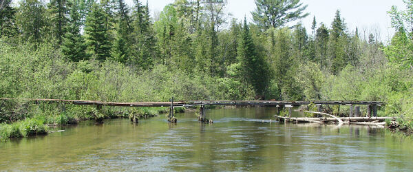 Jordan River - Old Bridge Antrim County Canoeing kayaking Michigan ...