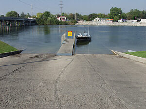 Cheboygan River Lincoln Street Access Fishing Boating Inland Waterway ...