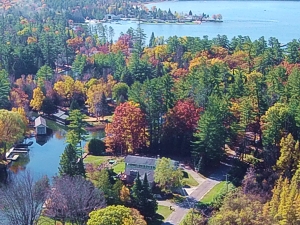Indian River Burt Lake Channel Fishing Boating Inland Waterway Michigan ...