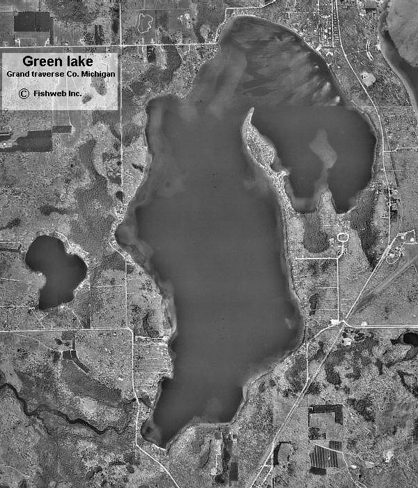 Green Lake Map Grand Traverse County Michigan Fishing Michigan Interactive™