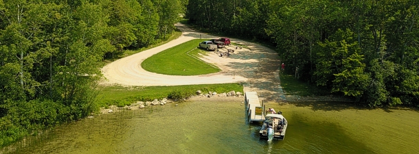 Manistique Lake Cooks Bay Public Launch Mackinac County Michigan ...