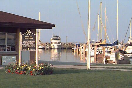 Michigan boating, Rogers City Harbor, Lake Huron