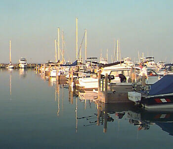 Michigan boating, Rogers City Harbor, Lake Huron