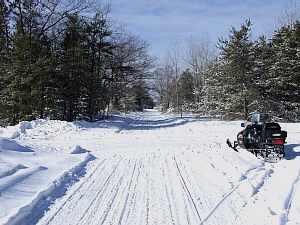 Silver Creek Snowmobile US-23 Parking Snowmobiling Cheboygan Trails Map ...