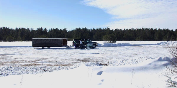 Silver Creek Snowmobile US-23 Parking Snowmobiling Cheboygan Trails Map ...