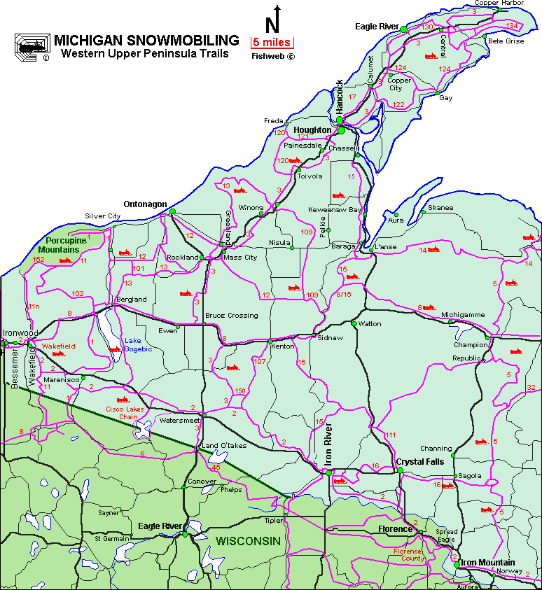 Snowmobile Trails Michigan Map - Angie Bobette Snowmobile Trails Michigan Map - Angie Bobette